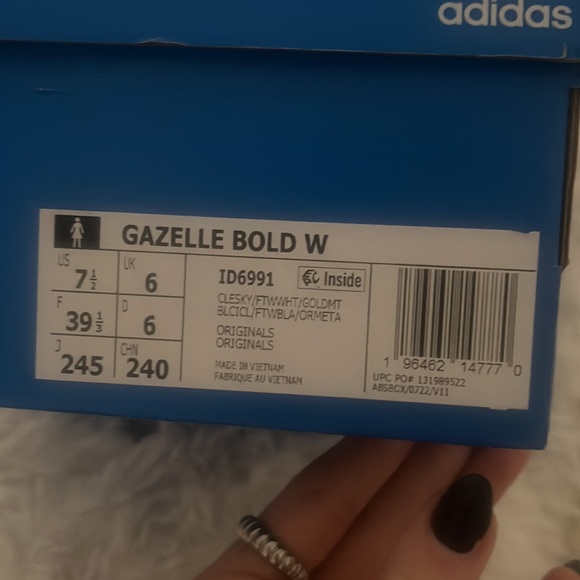 adidas | Shoes | Light Blue Platform Gazelle Addidas Goat | Poshmark